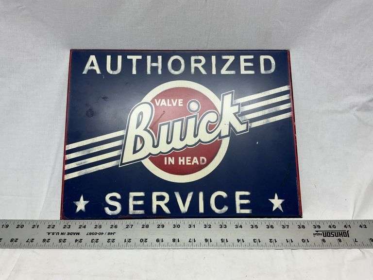 Metal Buick sign - Legacy Auction Company