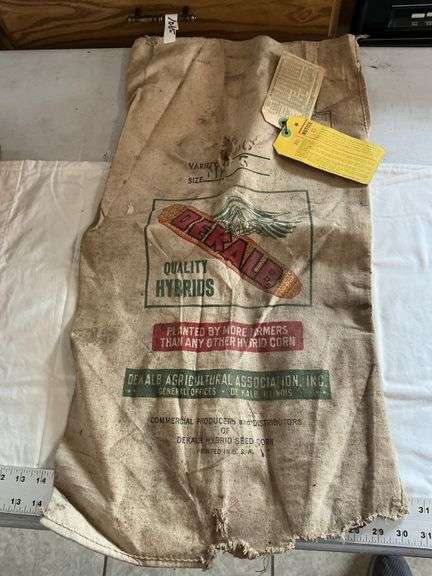 DeKalb seed sack - Legacy Auction Company