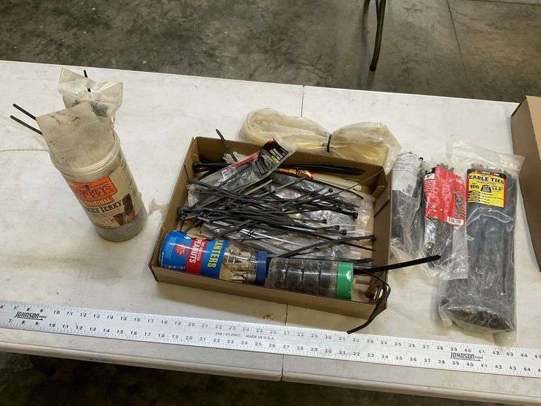 Assorted zip ties etc. - Legacy Auction Company