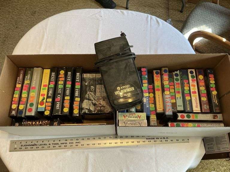 Train VHS tapes, rewinder, etc - Legacy Auction Company