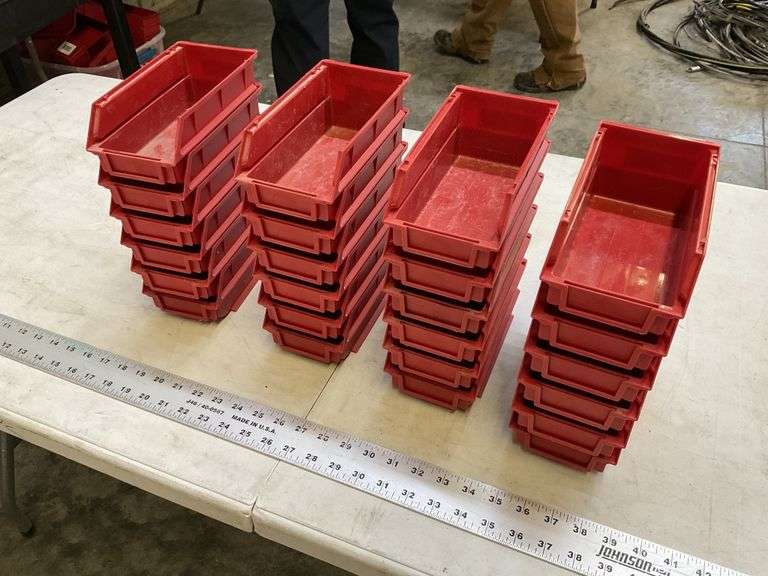 24- plastic organizer bins - Legacy Auction Company