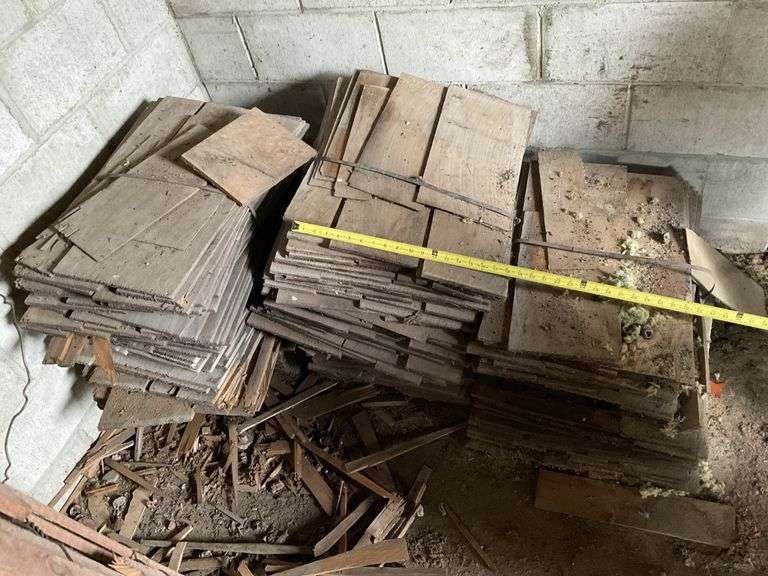 Pile of wood shingles - Legacy Auction Company