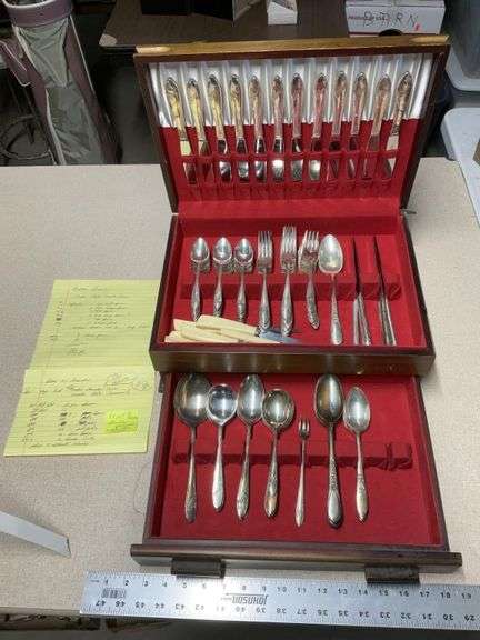 Oneida plate community table service etc. in box - Legacy Auction Company