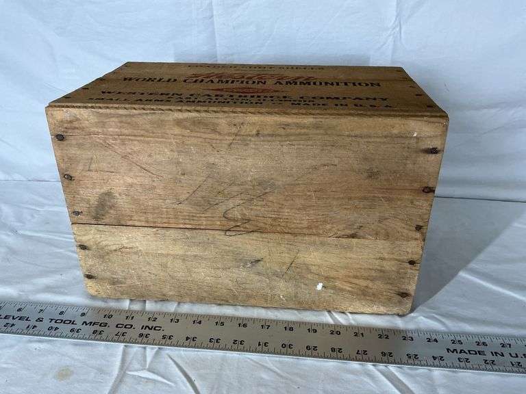 Western ammunition box - Legacy Auction Company