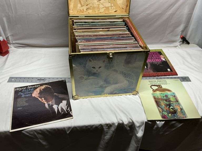Records with box - Legacy Auction Company