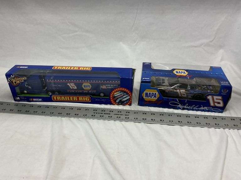 NAPA racing trailer rig and NASCAR - Legacy Auction Company