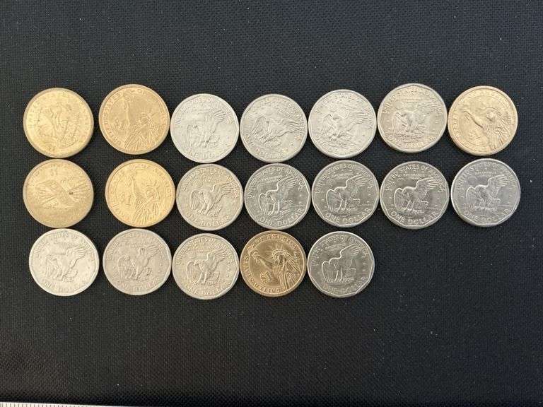 19 misc dollar coins - Legacy Auction Company