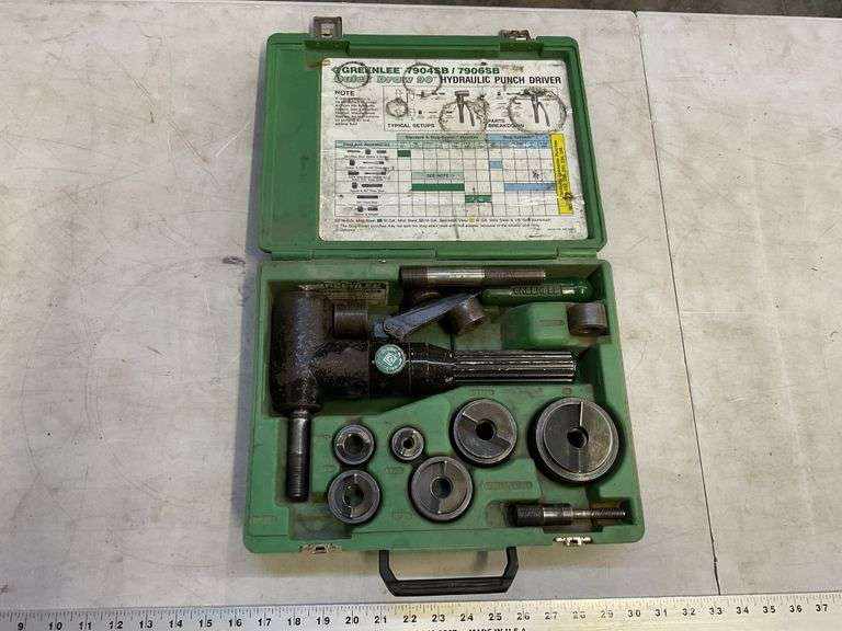 Greenlee hydraulic punch driver - Legacy Auction Company
