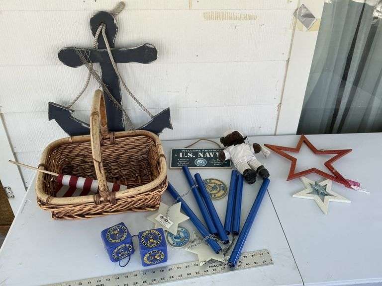 U.S. Navy wind chime, etc - Legacy Auction Company
