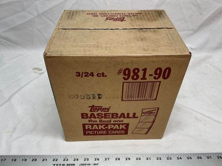 1990 Topps baseball Rak-Pak picture cards - Legacy Auction Company