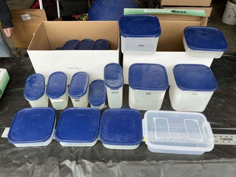 Tupperware canisters/storage containers - Legacy Auction Company