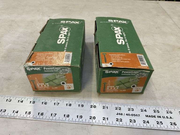 Spax lags - Legacy Auction Company