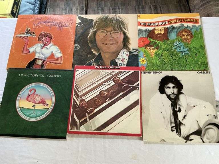 Beatles, Beach Boys, John Denver record albums, - Legacy Auction Company