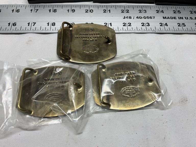 John Deere security belt buckles - Legacy Auction Company