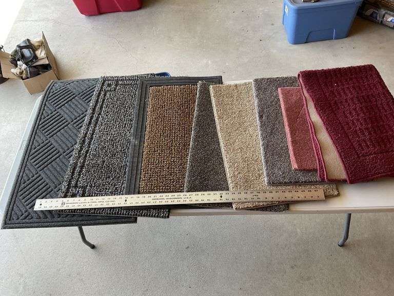 Assorted rugs, carpet, samples, etc. - Legacy Auction Company
