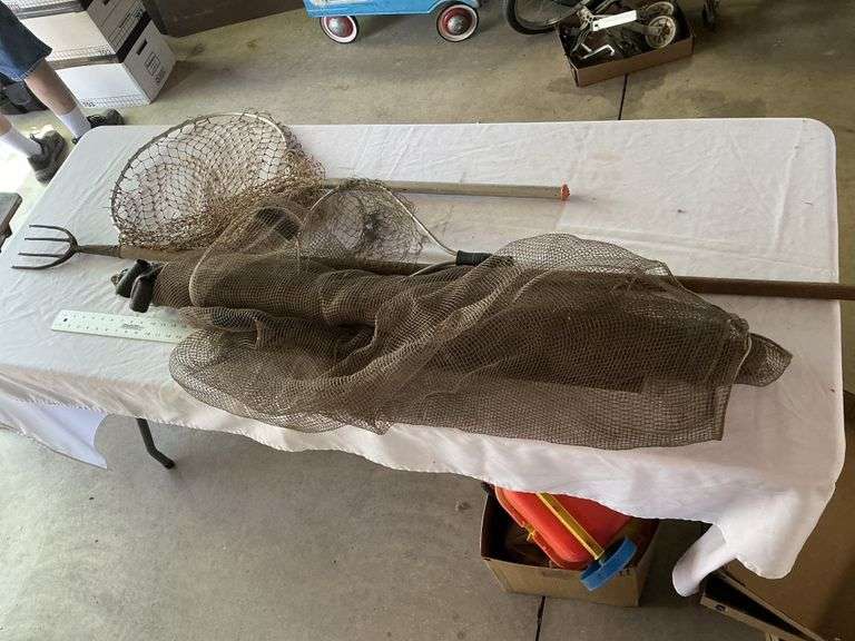 Fishing nets, spear, seine - Legacy Auction Company