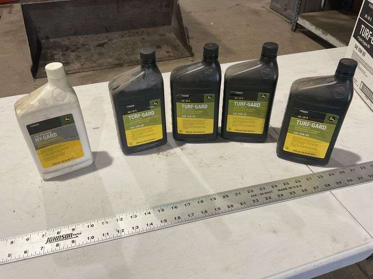 John Deere 10w-30 turf guard oil etc. - Legacy Auction Company