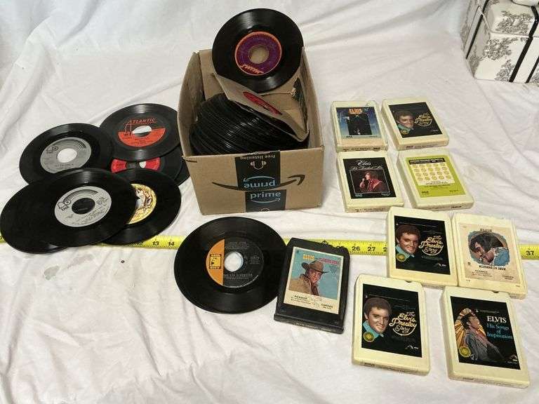 45's, 8 track tapes - Legacy Auction Company