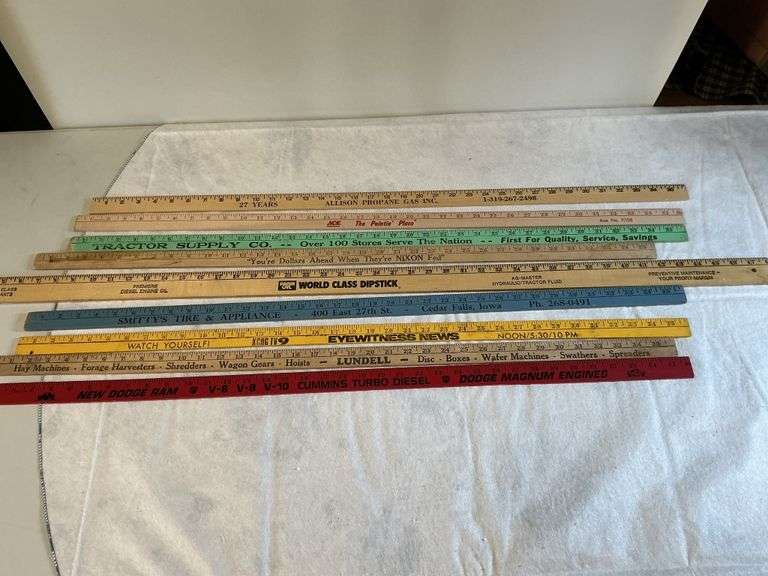 Measuring sticks - Legacy Auction Company