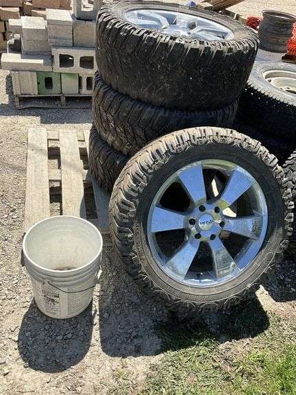 Six hole Chevy Boss wheels. 20" with lug - Legacy Auction Company