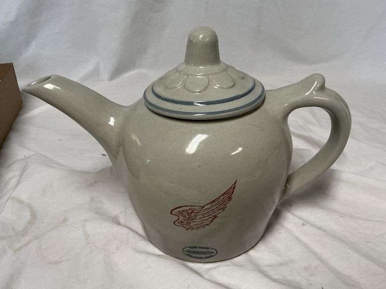 Red Wing teapot-small chip on rim - Legacy Auction Company
