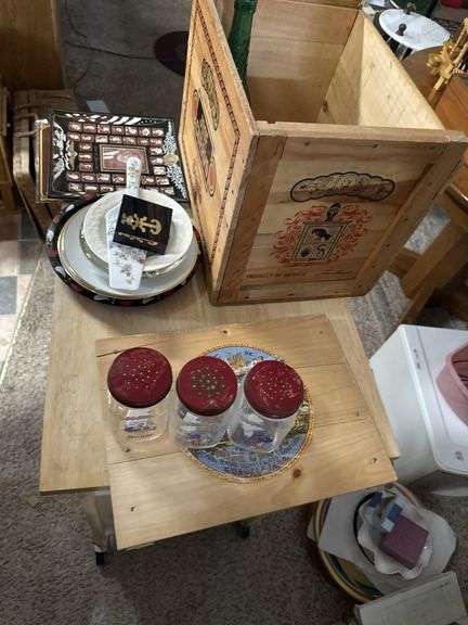 Jose Cuervo box, plates, and spice jars - Legacy Auction Company