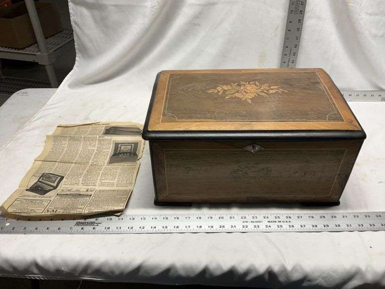 1900s Victorian Swiss cylinder music box with - Legacy Auction Company