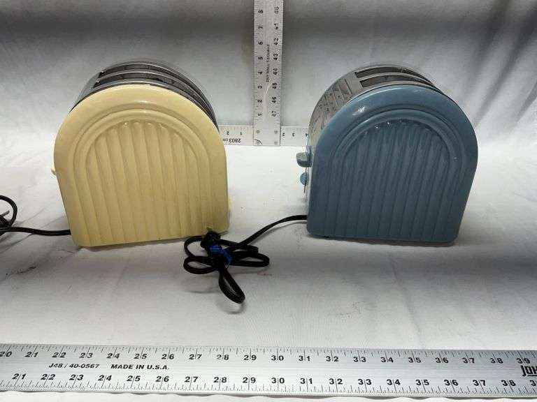 2-fiesta ware toasters-damaged on bottom - Legacy Auction Company
