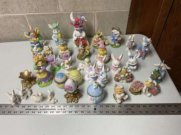 Assorted Easter figurines - Legacy Auction Company