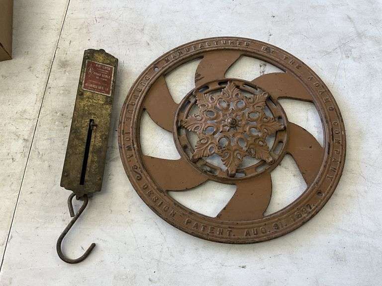 Register grate and 80 pound scale - Legacy Auction Company