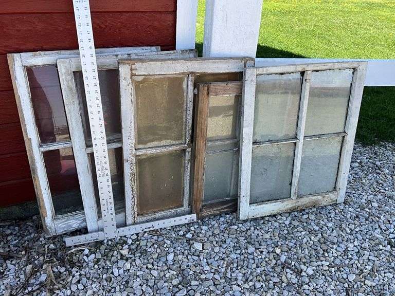 5 Wooden barn windows - Legacy Auction Company