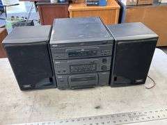 RCA stereo system with speakers. Cassette deck, - Legacy Auction Company