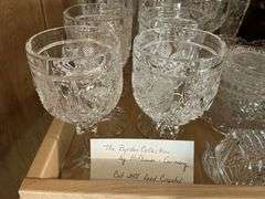 Byrdes Collection cut lead crystal pieces - Legacy Auction Company