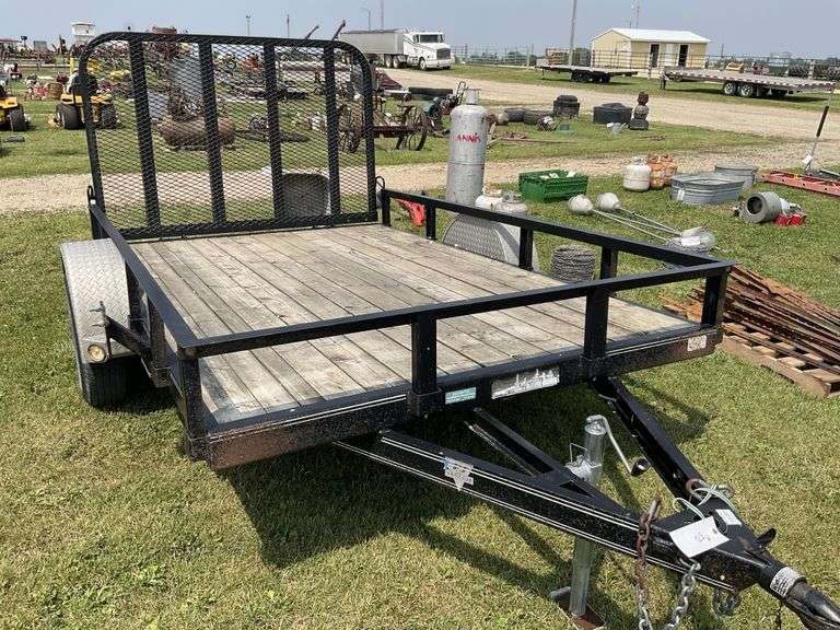 2012 PG trailer 6 1/2 x 10, spring assist fold up - Legacy Auction Company
