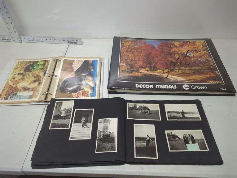 Old photos, wall mural samples - Legacy Auction Company