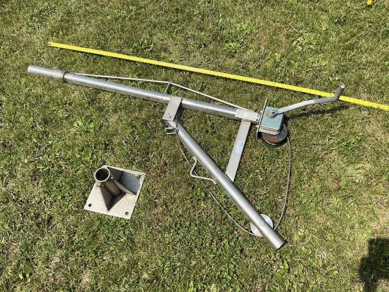 Stainless steel hand Crane with base - Legacy Auction Company
