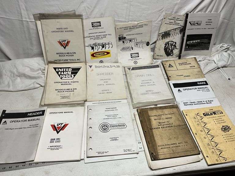 Operator’s manuals - Legacy Auction Company