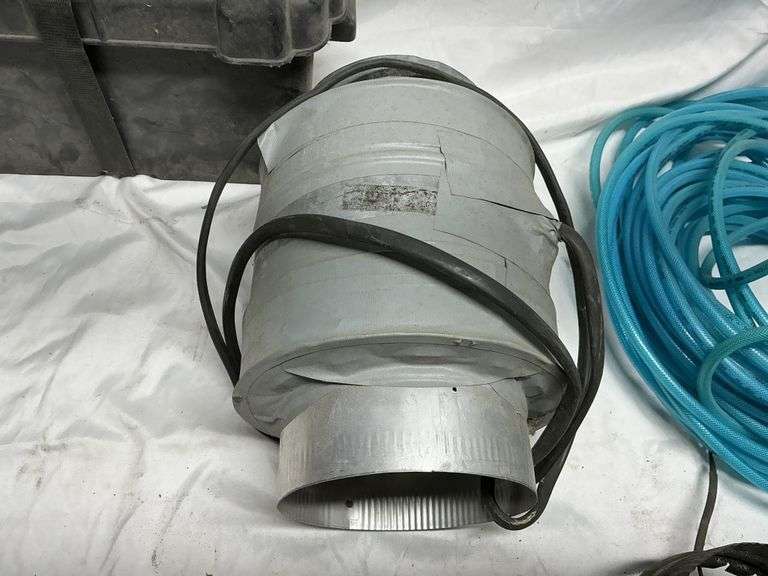 In-line fan, fan, 1/4" polyurethane tubing, - Legacy Auction Company