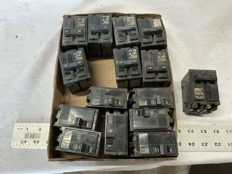 Used Square D breakers - Legacy Auction Company