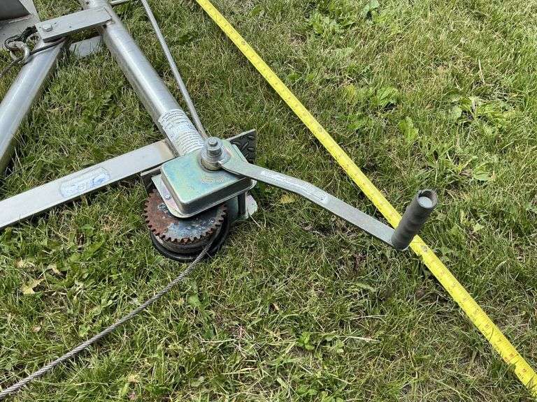 Stainless steel hand Crane with base - Legacy Auction Company