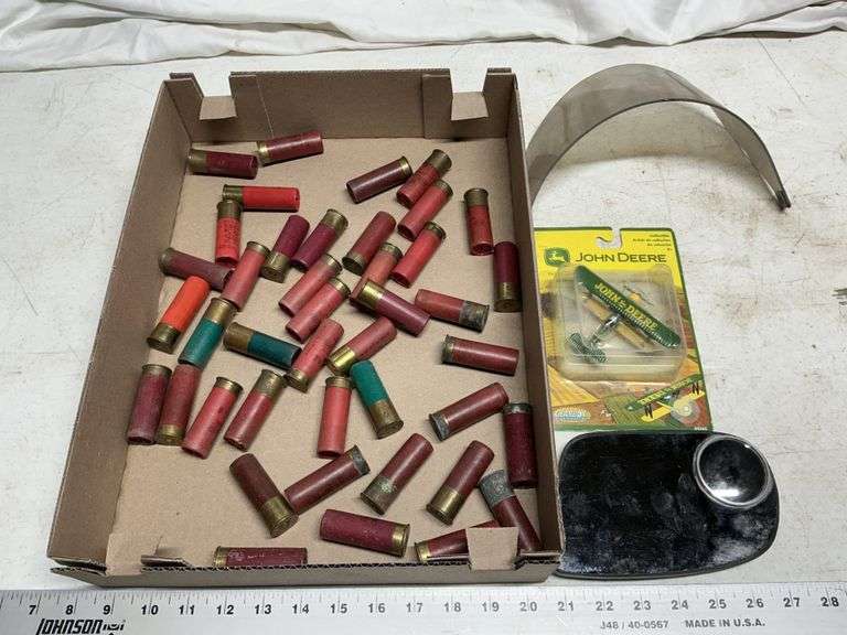 12 gauge shells, John Deere plane, etc - Legacy Auction Company