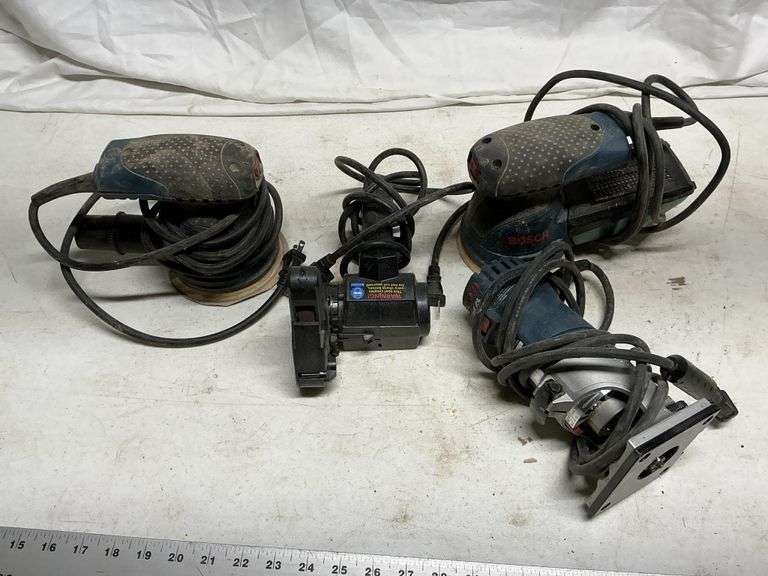 Orbital sanders, knife sharpener & router - Legacy Auction Company