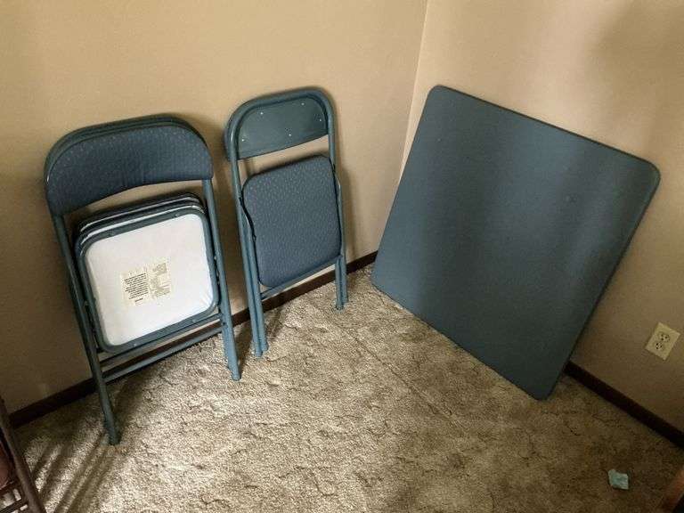 Card table and three chairs - Legacy Auction Company