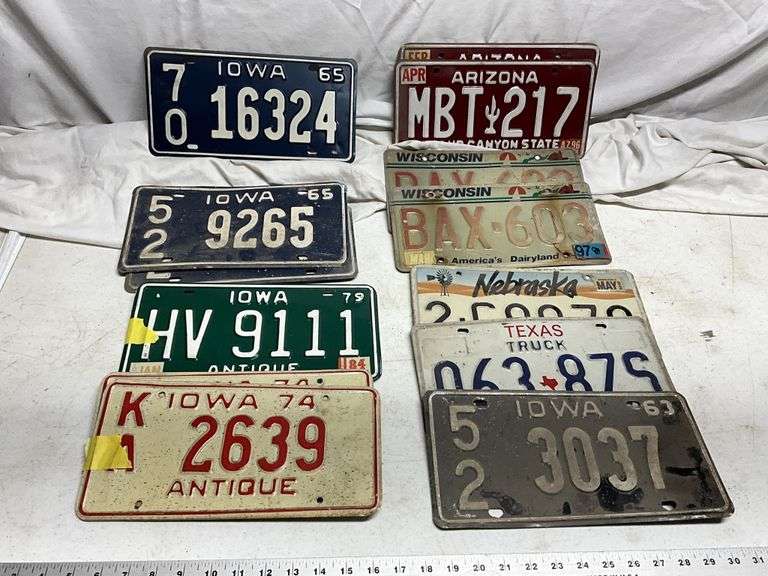 License plates - Legacy Auction Company