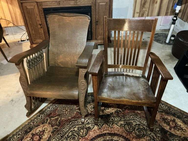 Oak rocking chairs - Legacy Auction Company