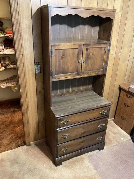 Small hutch, 6' x 30" x 18, 2- piece - Legacy Auction Company