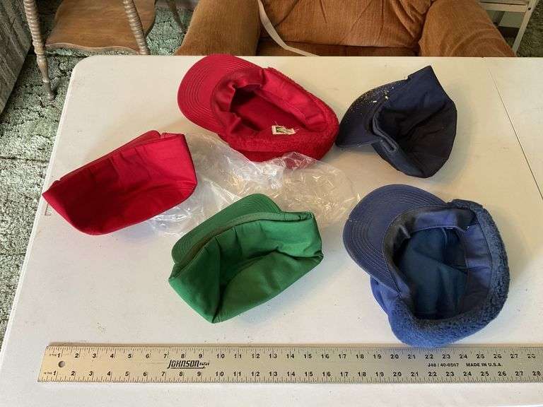 Vintage winter farm caps - Legacy Auction Company