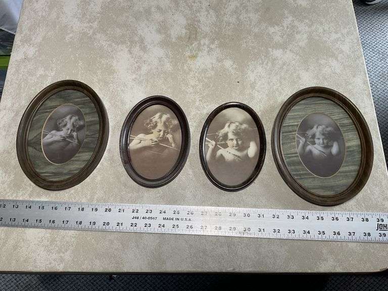 Antique Cupid asleep and awake prints - Legacy Auction Company