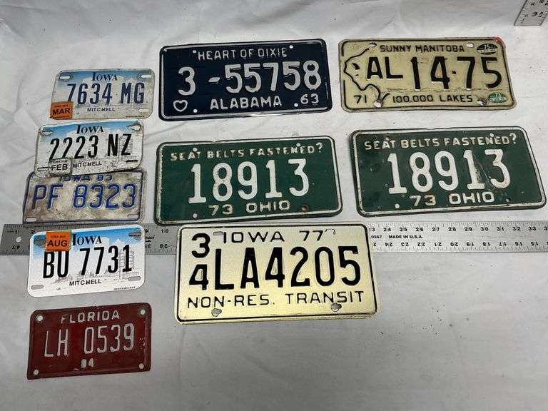 License plates - Legacy Auction Company