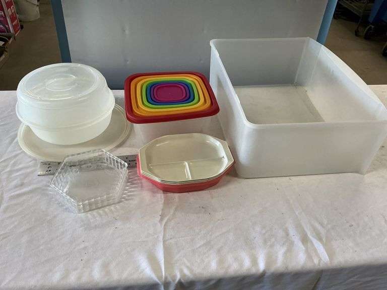 Plastic storage containers - Legacy Auction Company